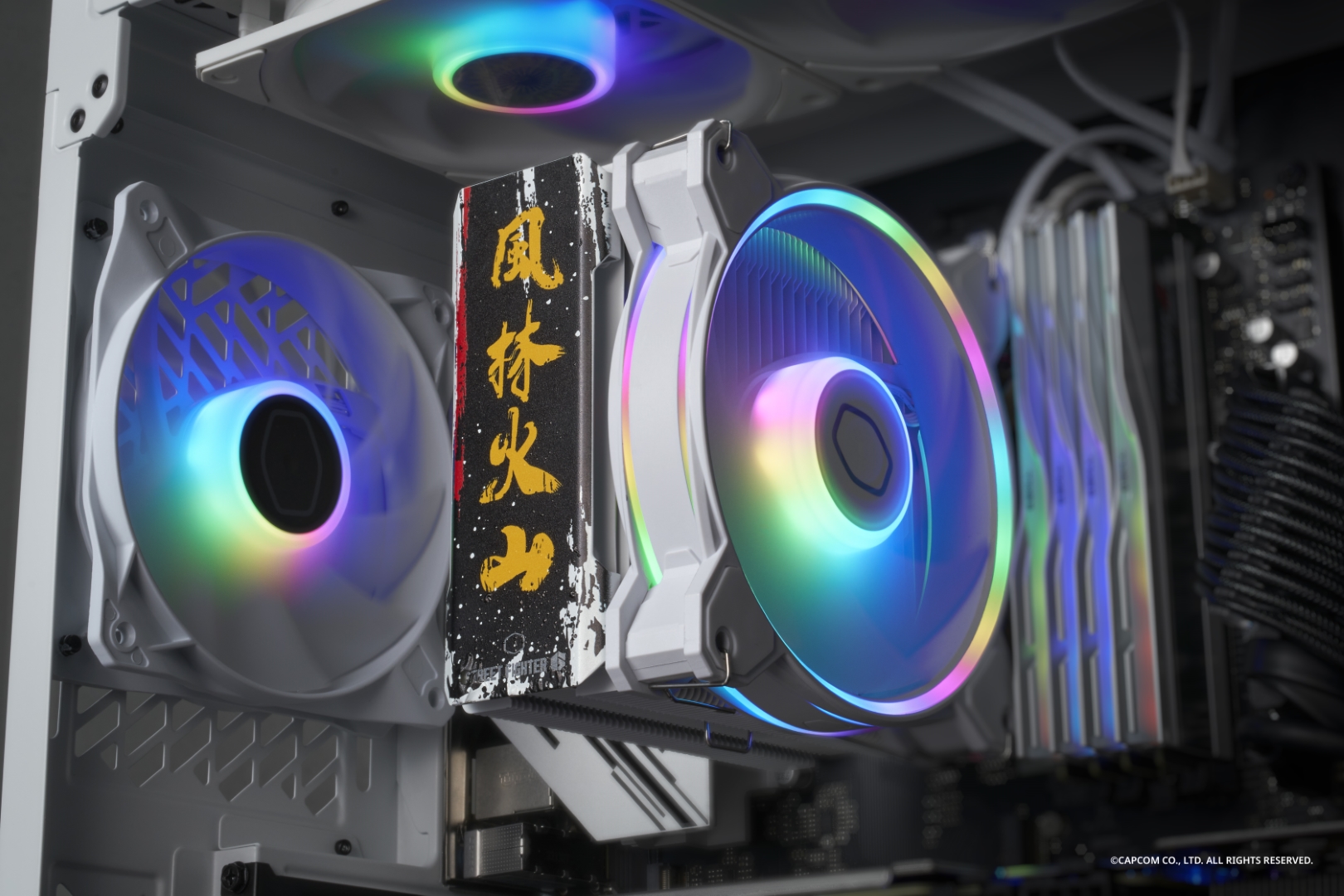 Cooler Master Hyper 212 Halo SF6 Ryu CPU Air Cooler (4 Heat Pipes ...