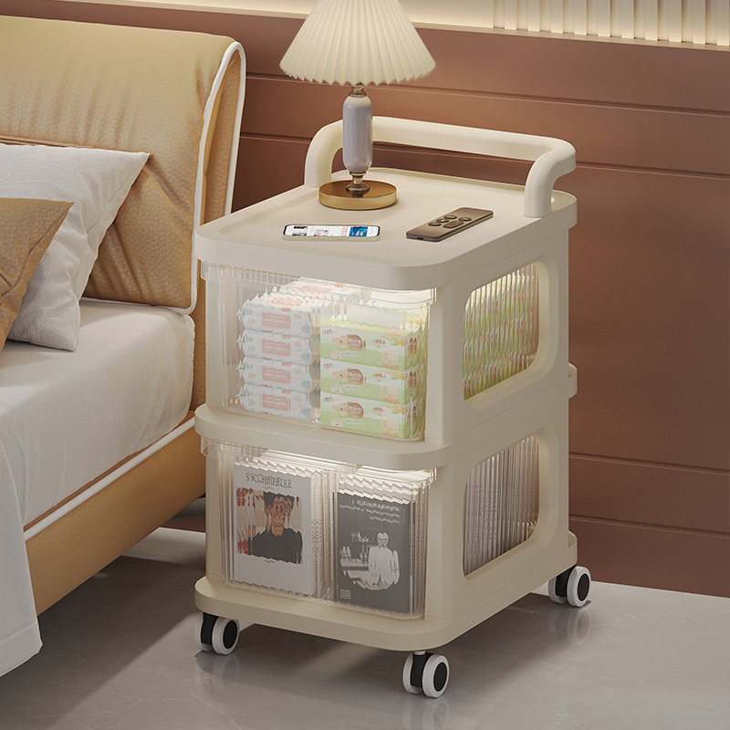EE HOME 2 to 5 Layer Storage Trolley with Wheels Kitchen Snack Storage ...