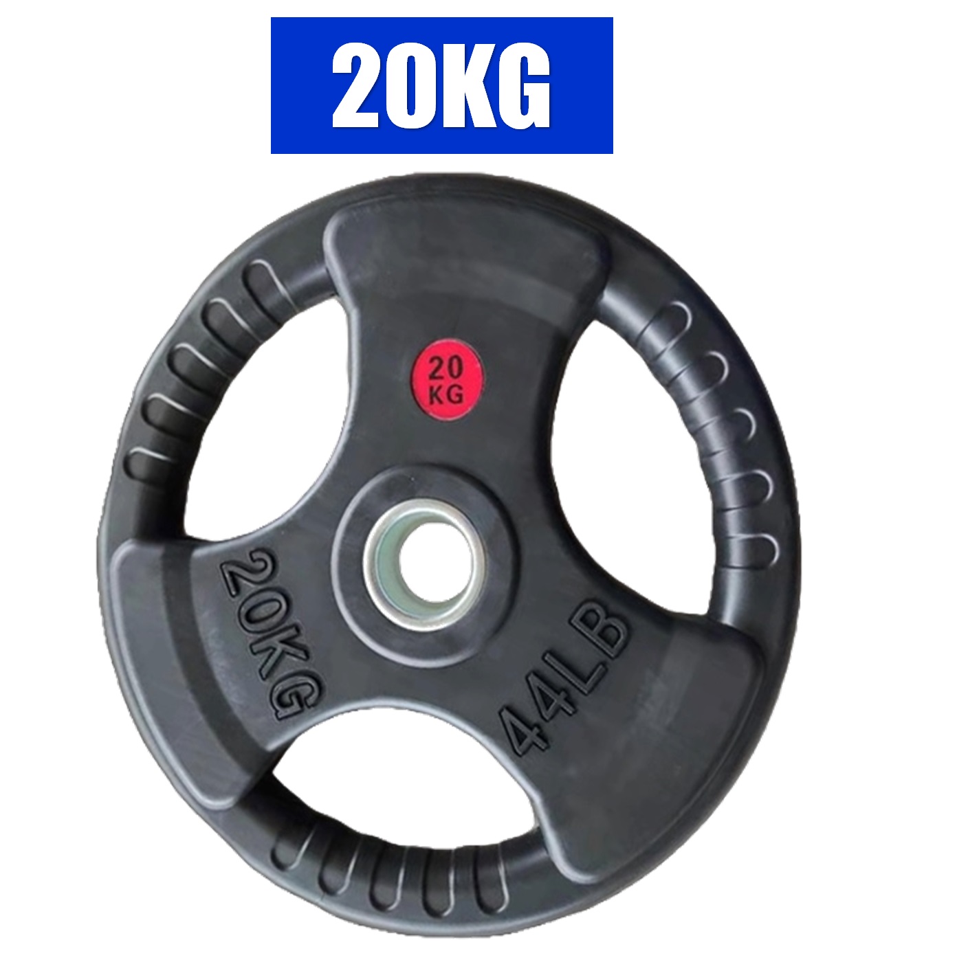 ADSports 20KG Rubber Coated Olympic Weight Plates Dumbbell Inner Layer ...