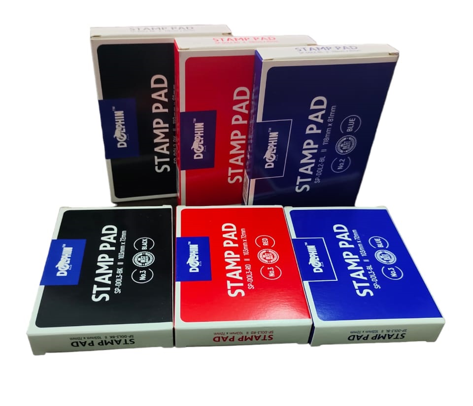 DOLPHIN STAMP PAD RED/BLUE/BLACK SP-DOL2 / SP-DOL3 / SP-DOL4 | Shopee ...