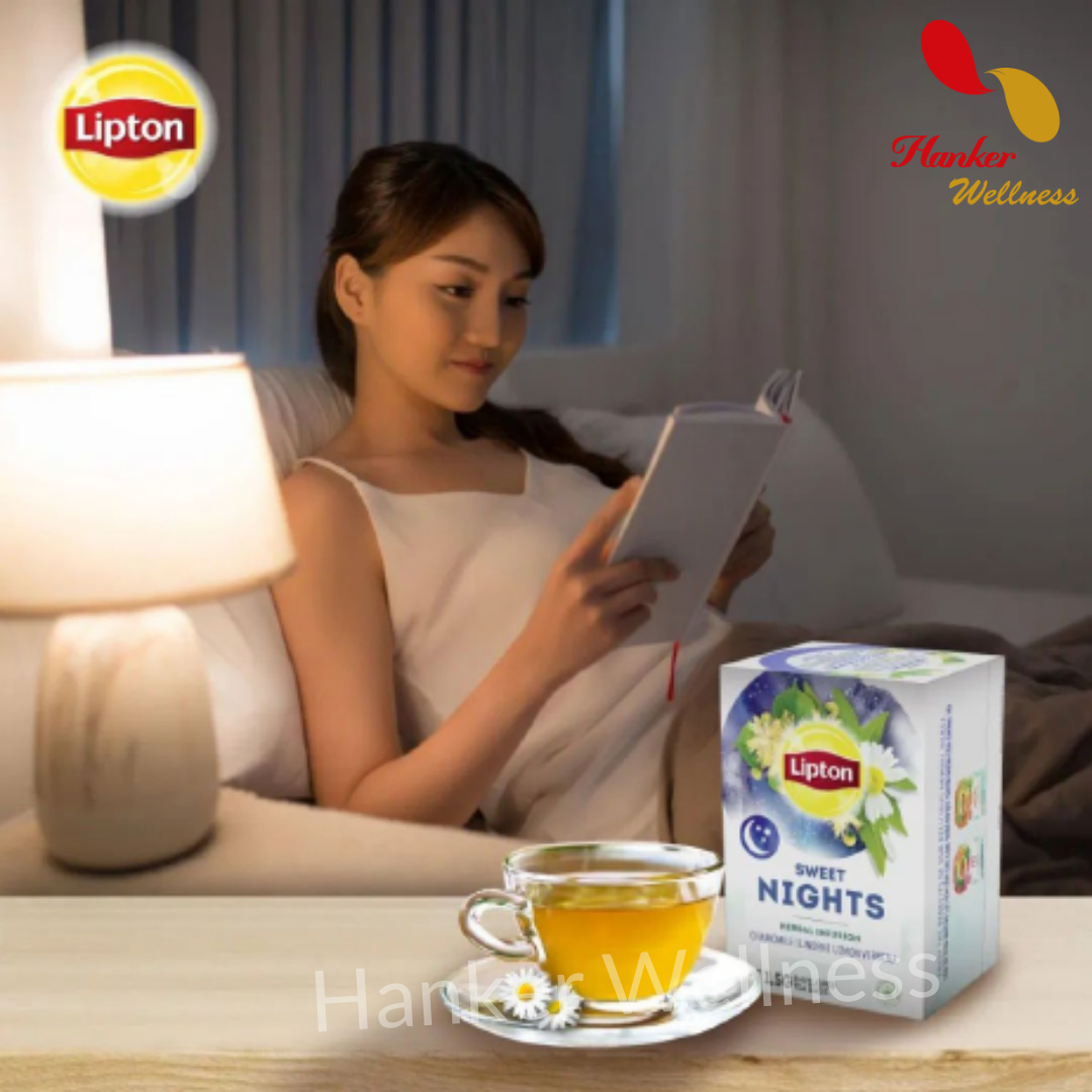 LIPTON Herbal Infusion Sweet Nights- Chamomile Lemon Verbena After Meal ...