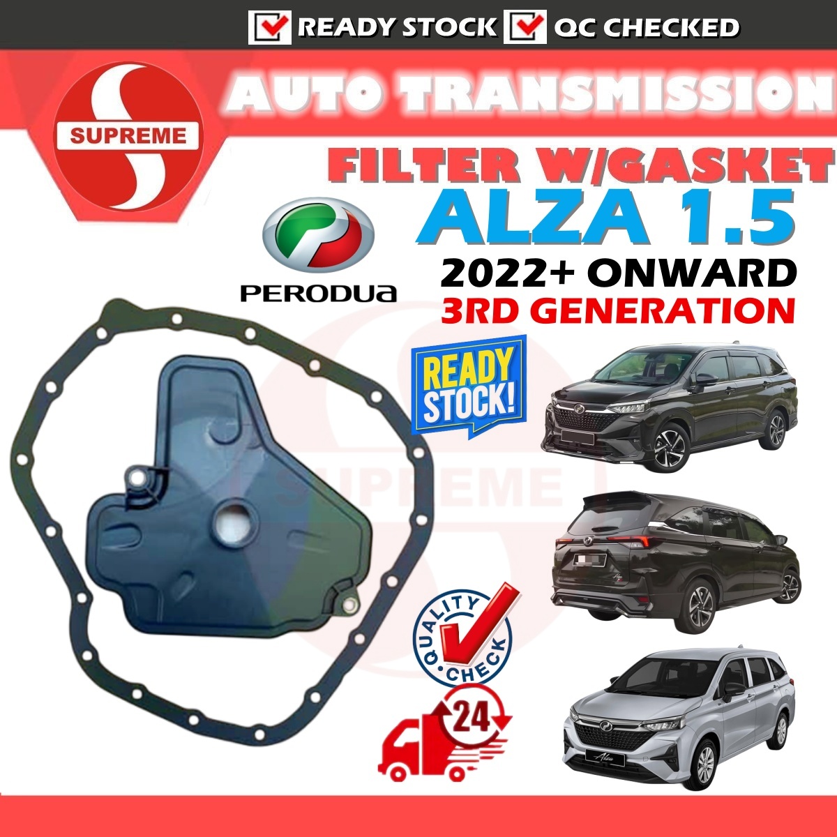 S2U Auto Transmission Filter Gearbox Perodua Alza 1.5 CVT Penapis Gear ...