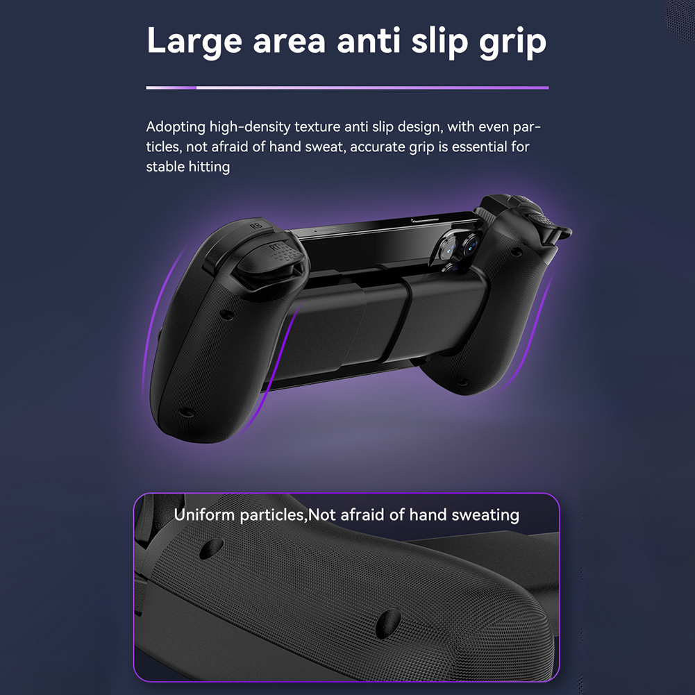 D8 Telescopic Wireless Bluetooth Game Controller RGB Mobile Gamepad for ...