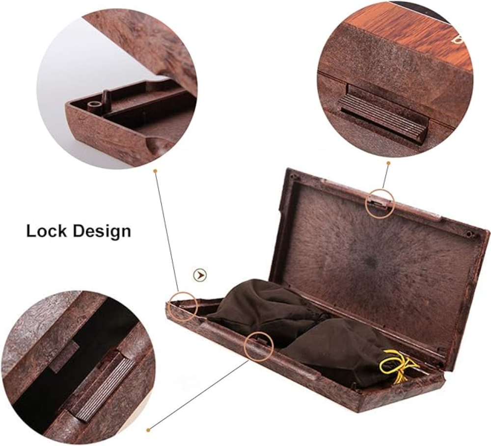 UB Premium Folding Magnetic Chess Set Wood Grain Color Travel Extra ...