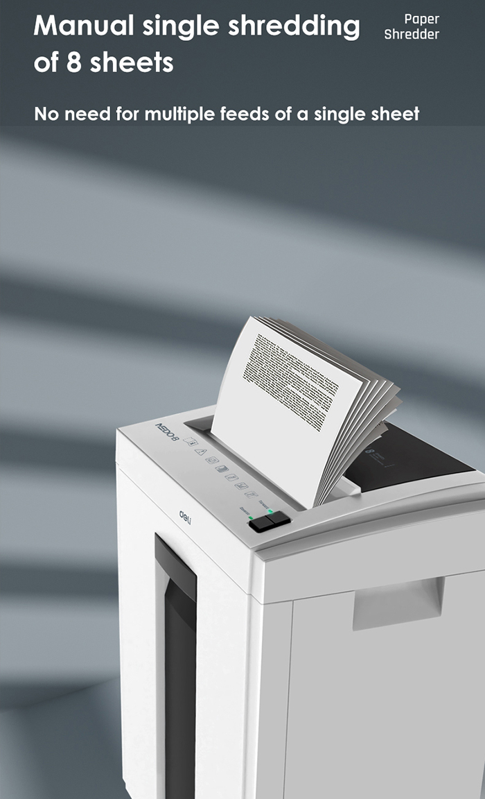 Deli Automatic Paper Shredder Machine Cutter Office Supplies - White ...