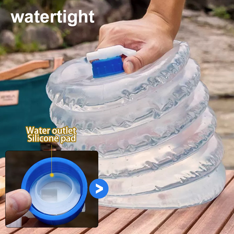 5L-15L Collapsible Outdoor Water Container Collapsible Water Bag Foldable Water Storage Bottle ...