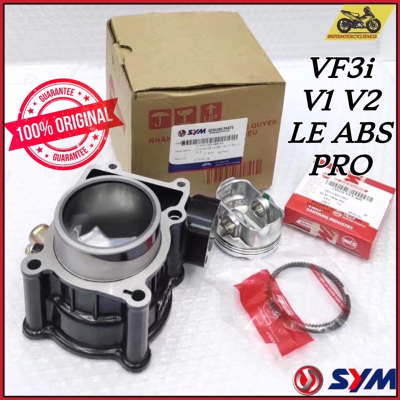 [100% ORI] SYM VF3i V1 V2 LE ABS VF3 PRO CYLINDER BLOCK COMPLETE SET ...