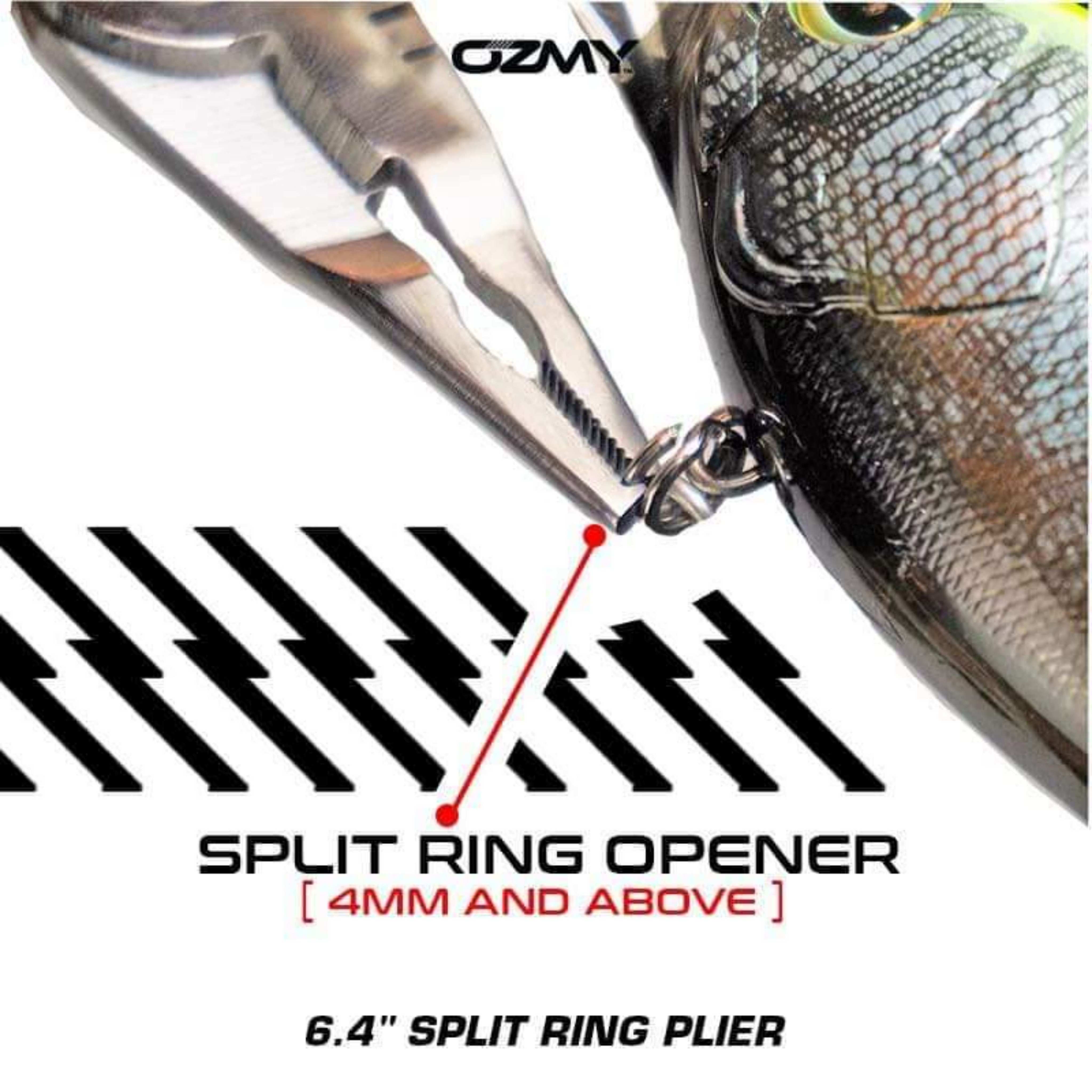 Ozmy 9" Fishing Plier , Line Clipper With Retractor , Split Ring Plier pancing ikan casting ...