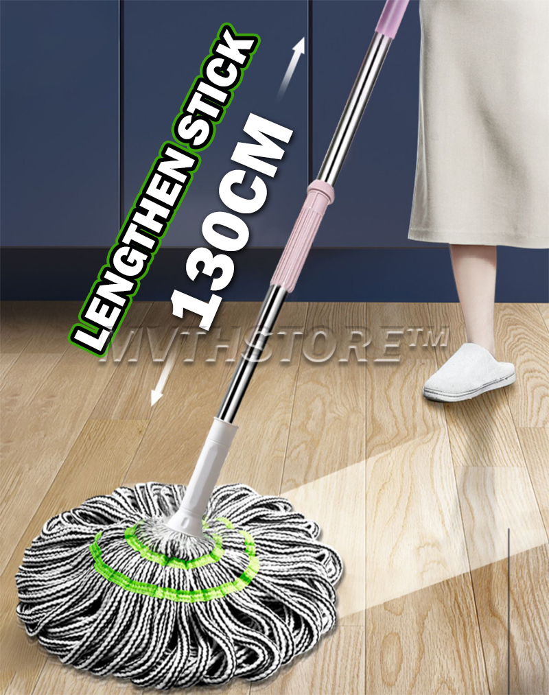 Twist Mop With Wringer Microfiber Strip For Floor Cleaning Wringing Mop ...