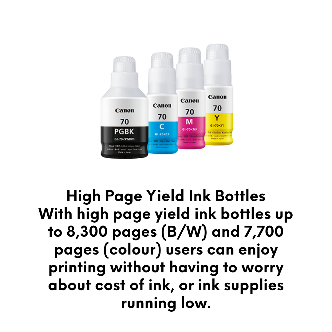 Canon PIXMA G6070 Refillable Ink Tank Wireless All-In-One for High ...