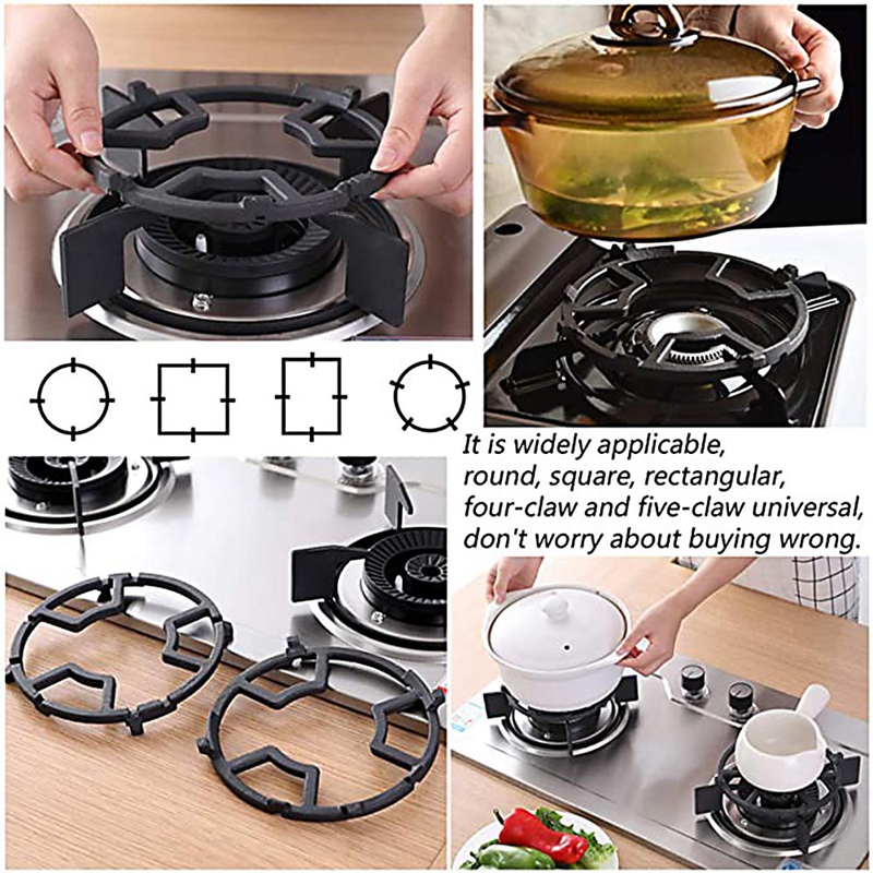 Universal Cast Iron Gas Stove Trivets For Bracket Kitchen Wok Cooktop ...