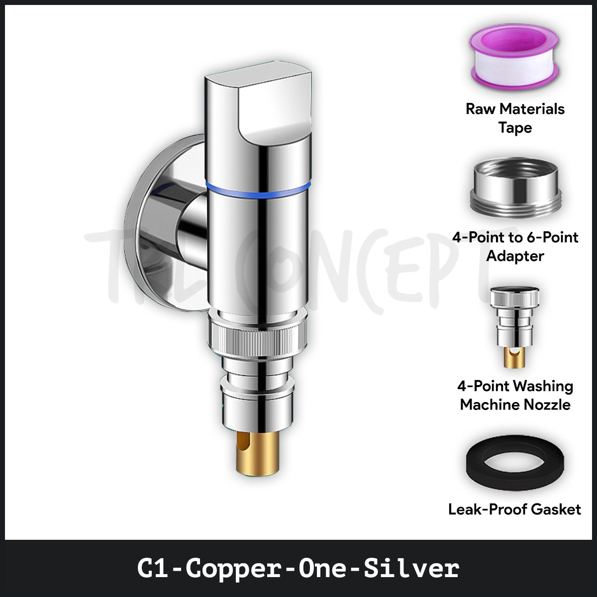 Universal Clip On Washing Machine Faucet Valve Automatic Water Stop ...