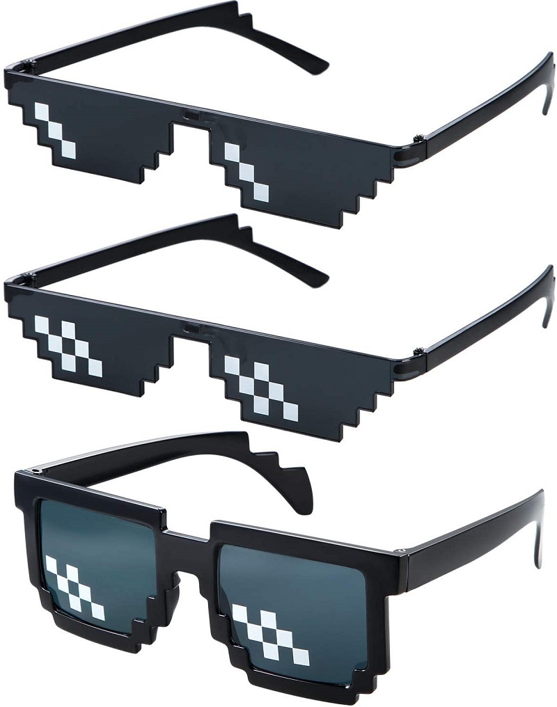 Mylilangelz Thug Life Glasses 8-Bit MLG Pixel Specs Women Men ...