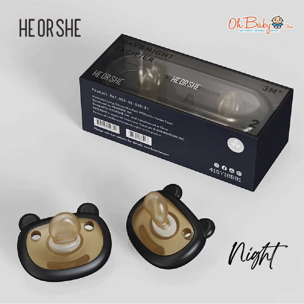 He Or She Day & Night Pacifier (2 Pcs/Pack) | Shopee Malaysia