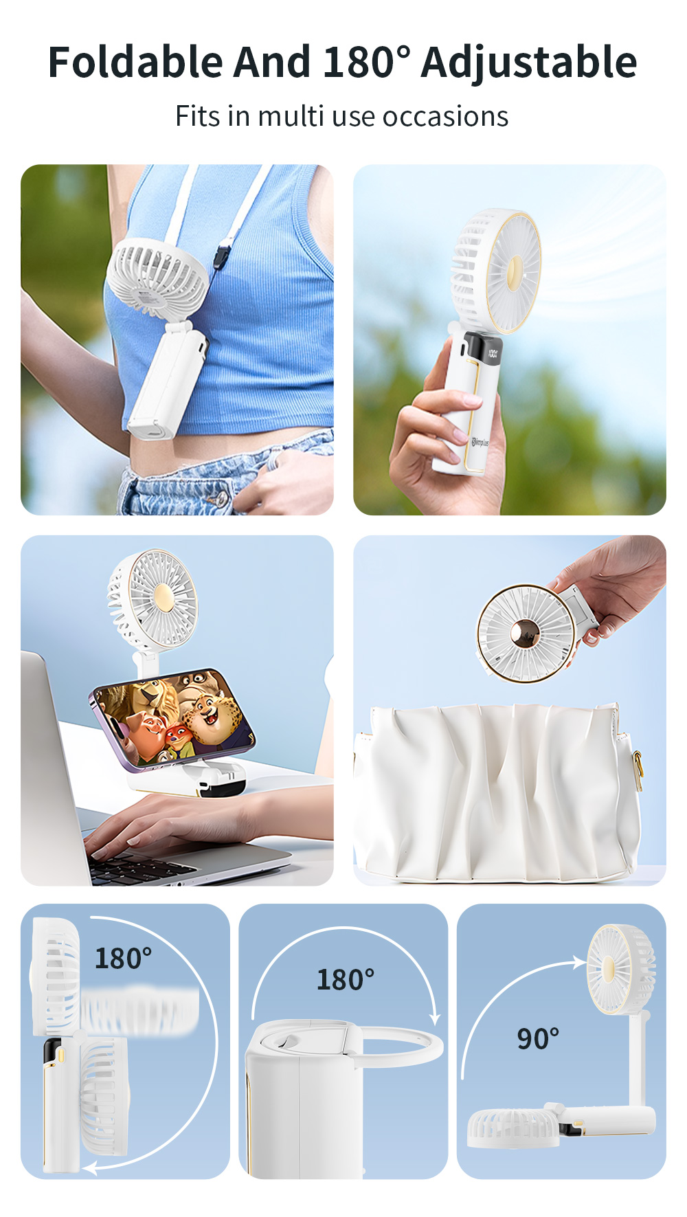 Simplus Multi-functional Portable Mini USB Cooling Fan | Rechargeable ...