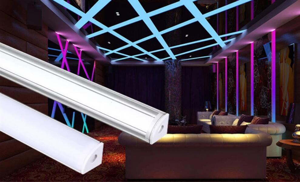 5pcs 1Meter LED Strip Light Aluminium V Channel Profile Holder Ceiling ...