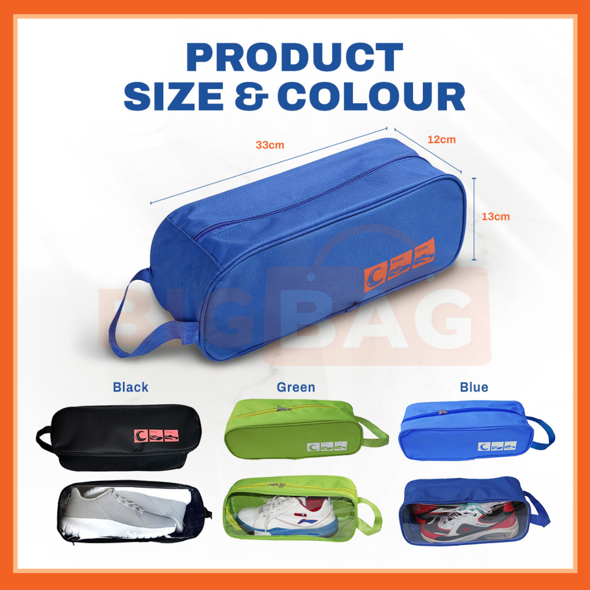 Beg Kasut Travel Shoe Bag Travel Bag Organizer Shoe Storage Beg Kasut ...
