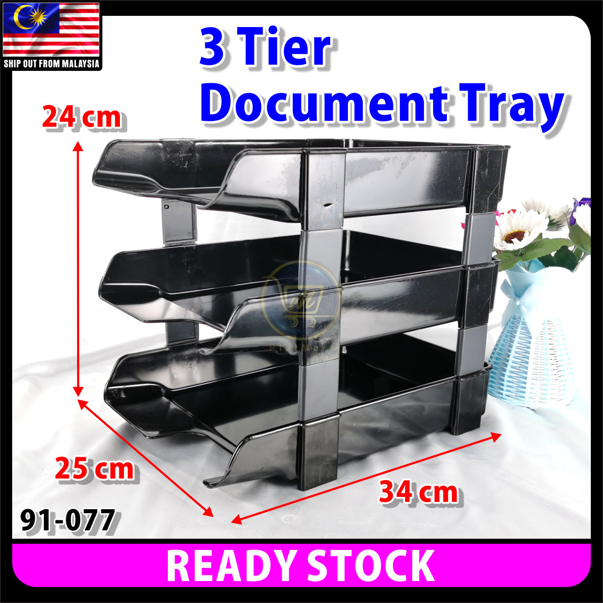 PlatMart - [READY STOCK] Document Tray 2 Tier / 3 Layer Desk File ...
