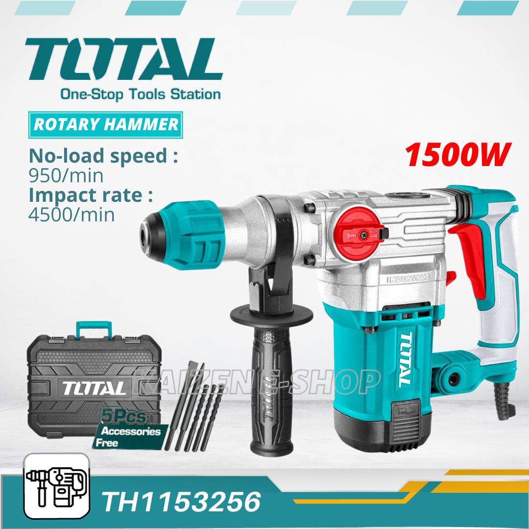 TOTAL TH1153256 1500W Rotary Hammer | Tukul Putar ( Replacement Model ...