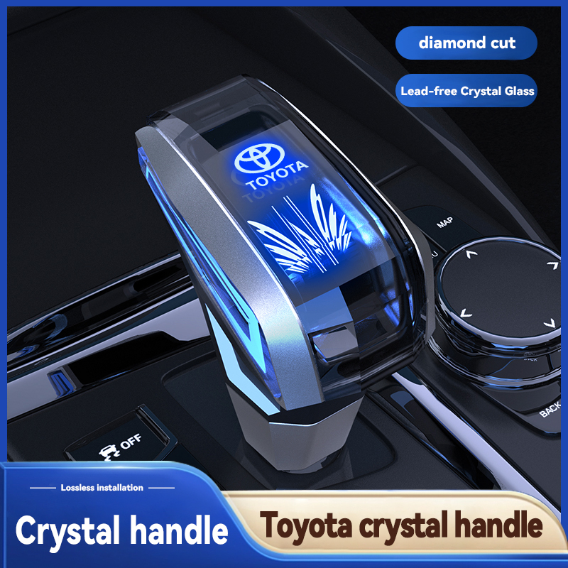 Car crystal gear knob new led rainbow multicolor diamond gear sticks ...