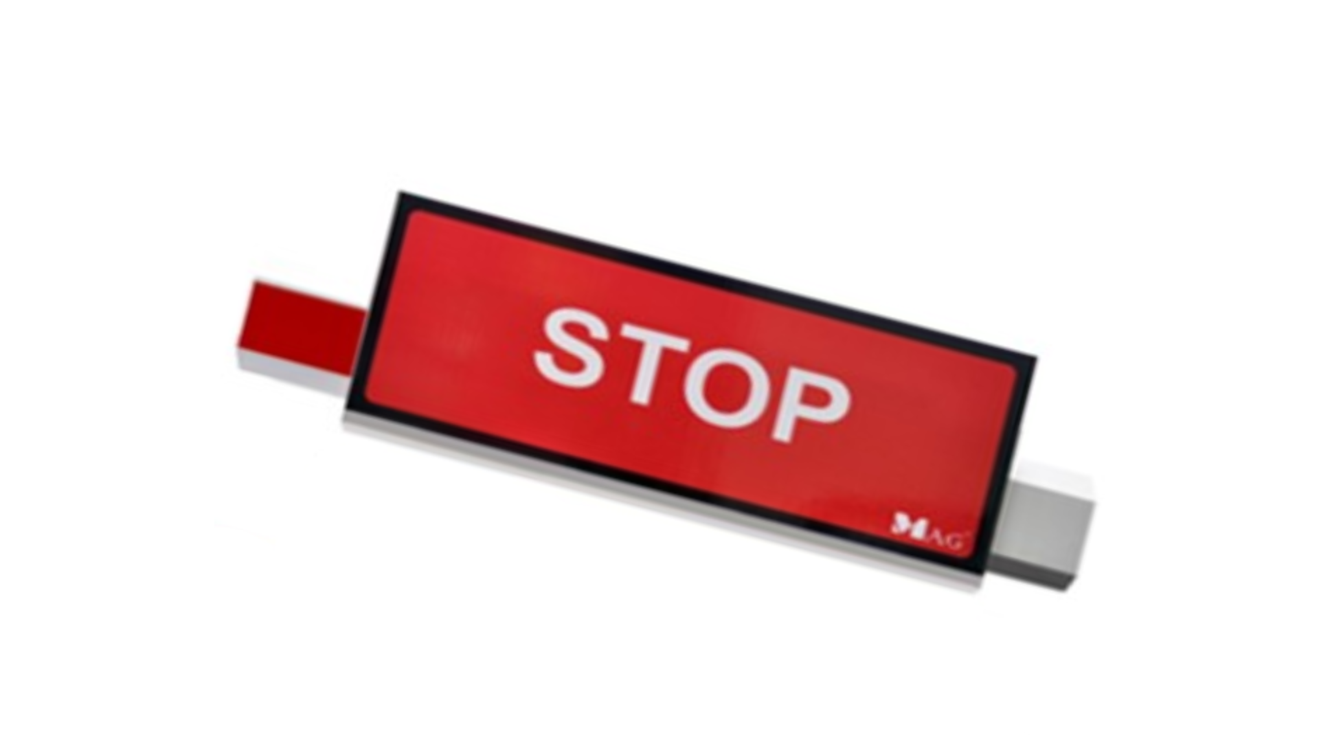 MAG Stop Signboard PPC Board and Waterproof Sticker for Barrier Gate ...