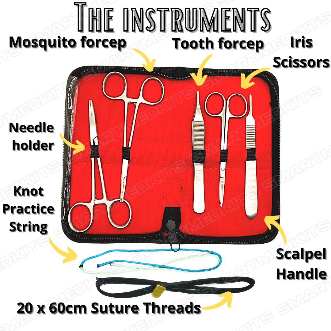 🔥CLEAR🔥 BASIC +/ Advanced Suture Practice Kit /Suture Kit / Suturing Set / Knot Tying Practice ...