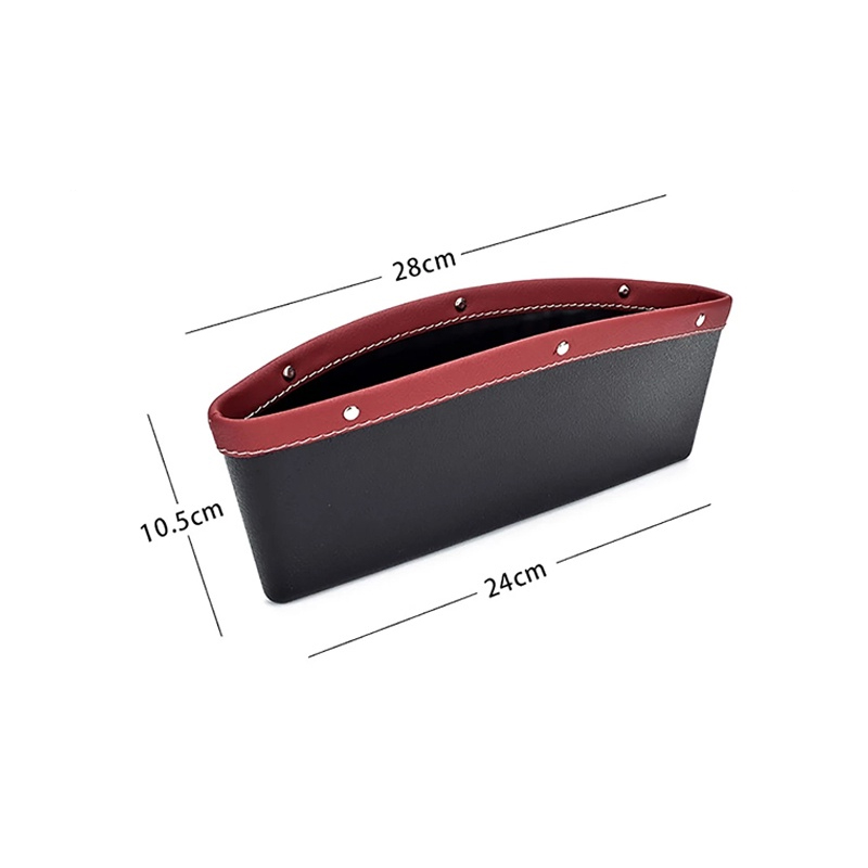 【𝗥𝗘𝗔𝗗𝗬_𝗦𝗧𝗢𝗖𝗞】PU Leather Car Seat Side Pocket Gap Slit Pocket Storage ...
