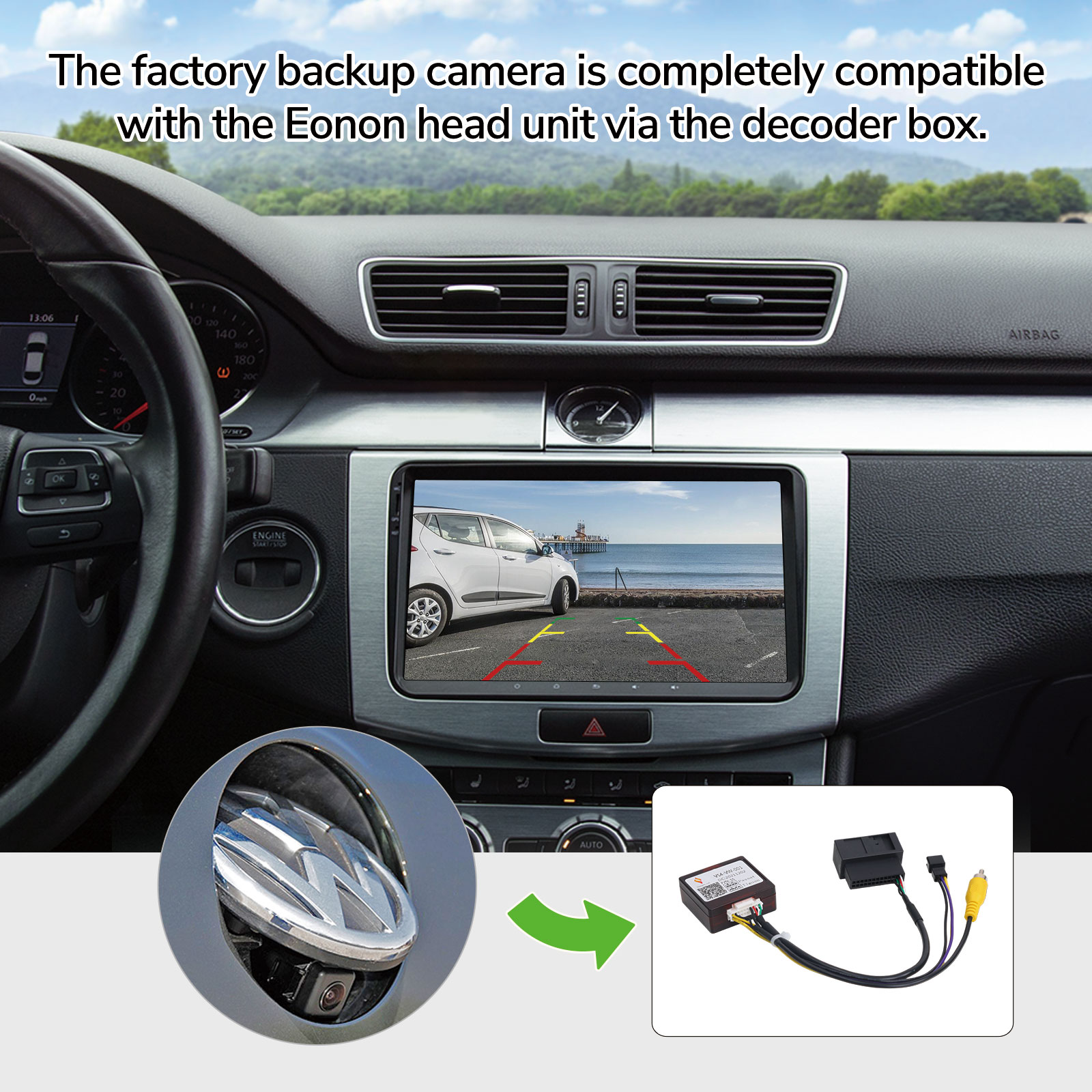 Eonon Volkswagen Backup Camera Decoder Box A501 | Shopee Malaysia