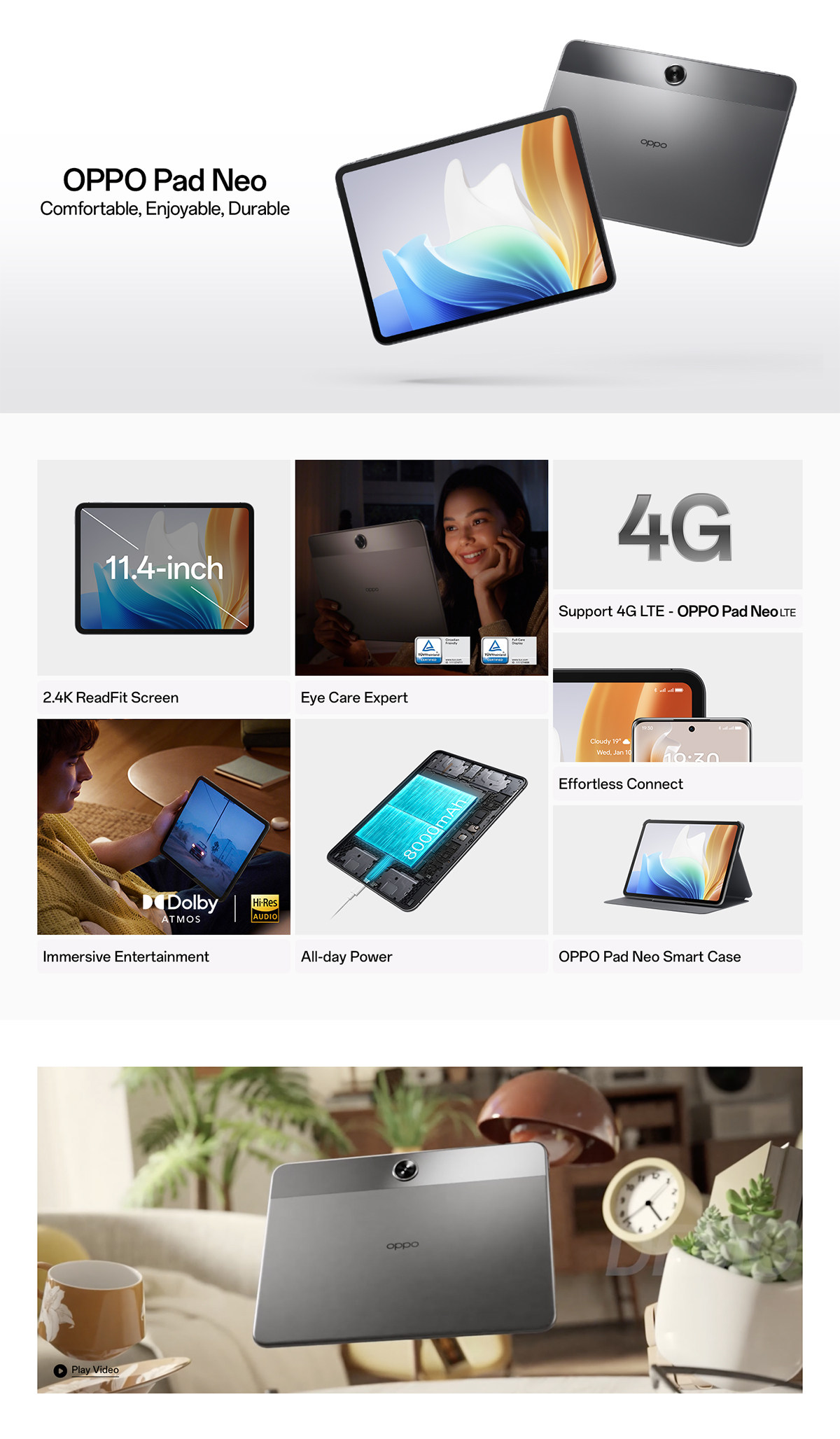OPPO Pad 3 | OPPO Pad Neo LTE | OPPO Pad 2 | OPPO Pad SE | tablet kerja ...