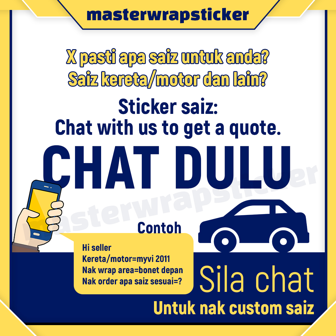 PREMIUM 2D CARBON FIBER STICKER GLOSS(152CM-CUSTOM)sticker kereta film ...