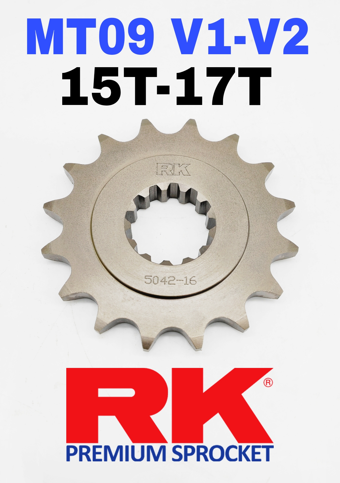 RK Sprocket Set YAMAHA MT09 V1 V2 RK525 KRX X-Ring Rivet Black / Gold ...
