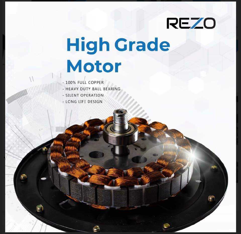REZO S106 / S306 AC/DC Motor Ceiling Fan Steel Blades with Regulator ...