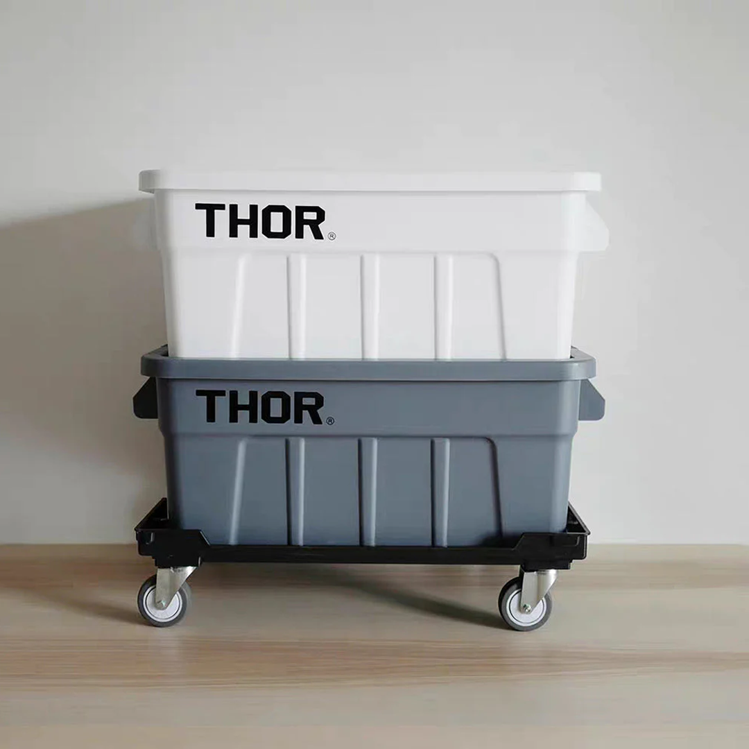 THOR Tote Box with Lid - 53L Large Capacity Stackable Storage Container ...