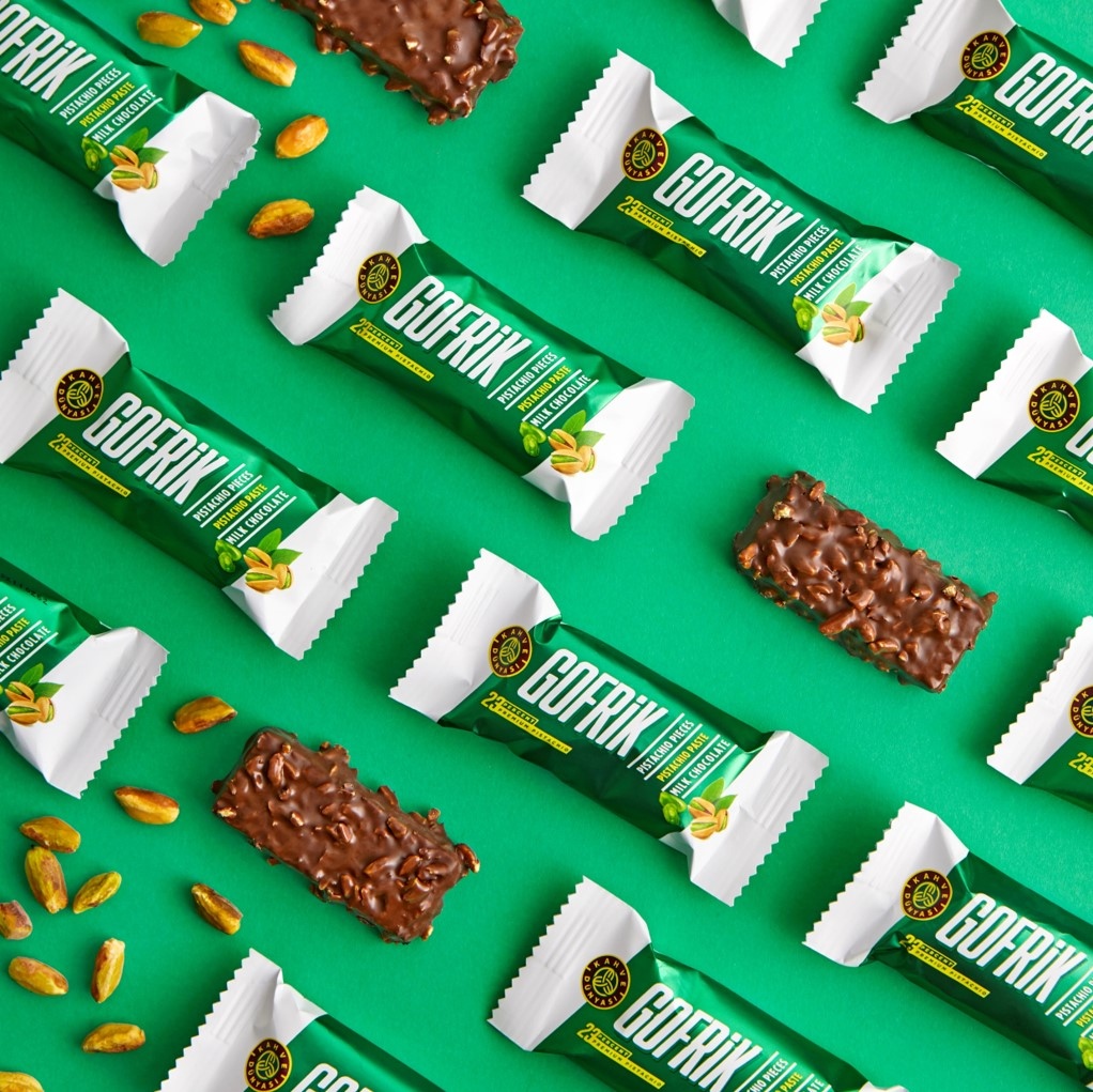(EXP: 09/2025) Kahve GOFRIK Pistachio Paste Mini Wafer with Milk ...