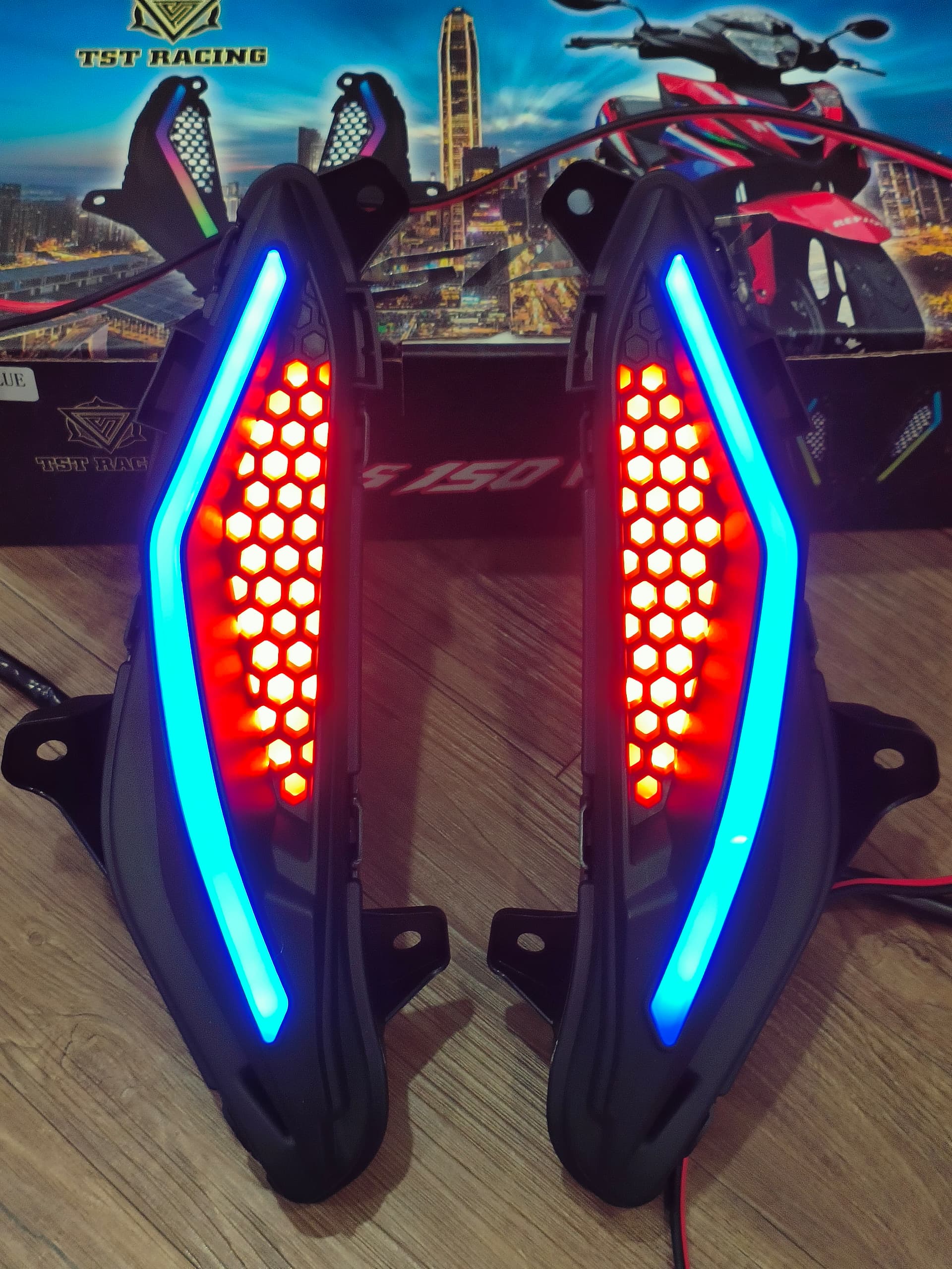 TST Racing LED Pilot Lamp Motor Rs150 v1 v2 Eagle Eye Lightbar Mata ...