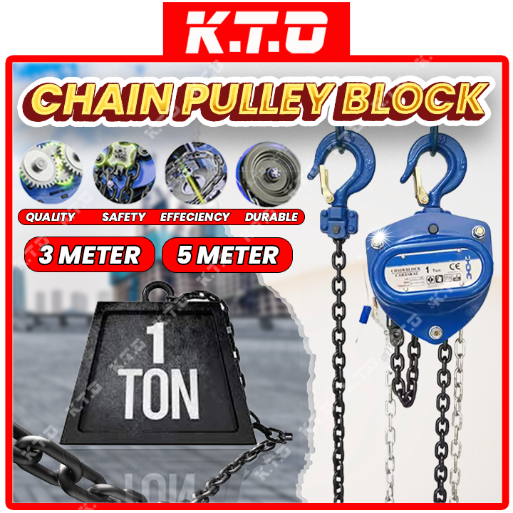 1 Ton Heavy Duty Chain Pulley Block For Lifting And Handling Solution 3 ...