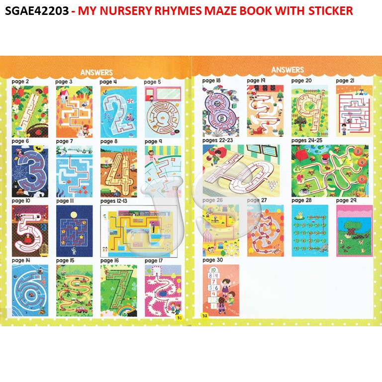 MAZE BOOK MY abc | MY 123 | MY NURSERY RHYMES | MY DINOSAURS & OTHER ...