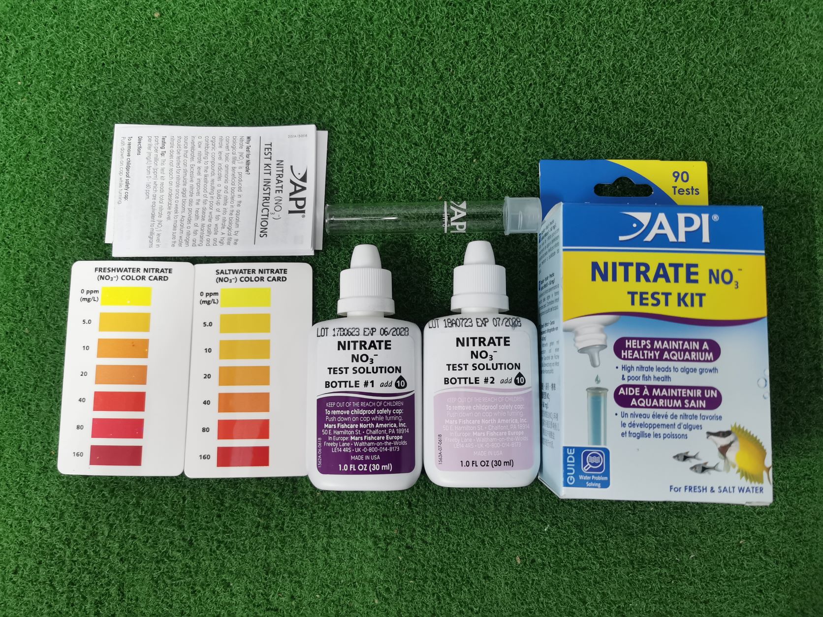API Nitrate NO3 Test Kit. Pond Aquarium Fresh/Salt Water Tester ...