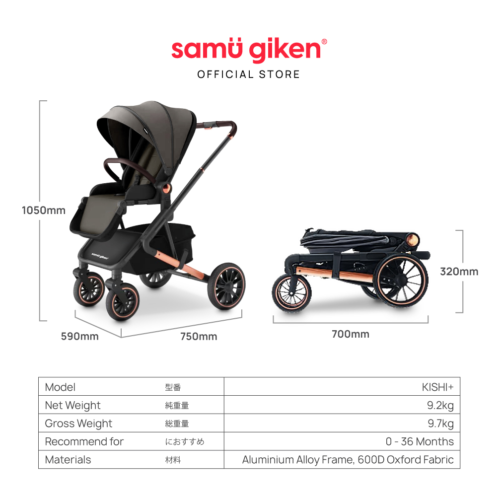 Samu Giken Kereta Sorong Bayi(Menghadap 2 Arah) | Baby Stroller(2 Ways ...