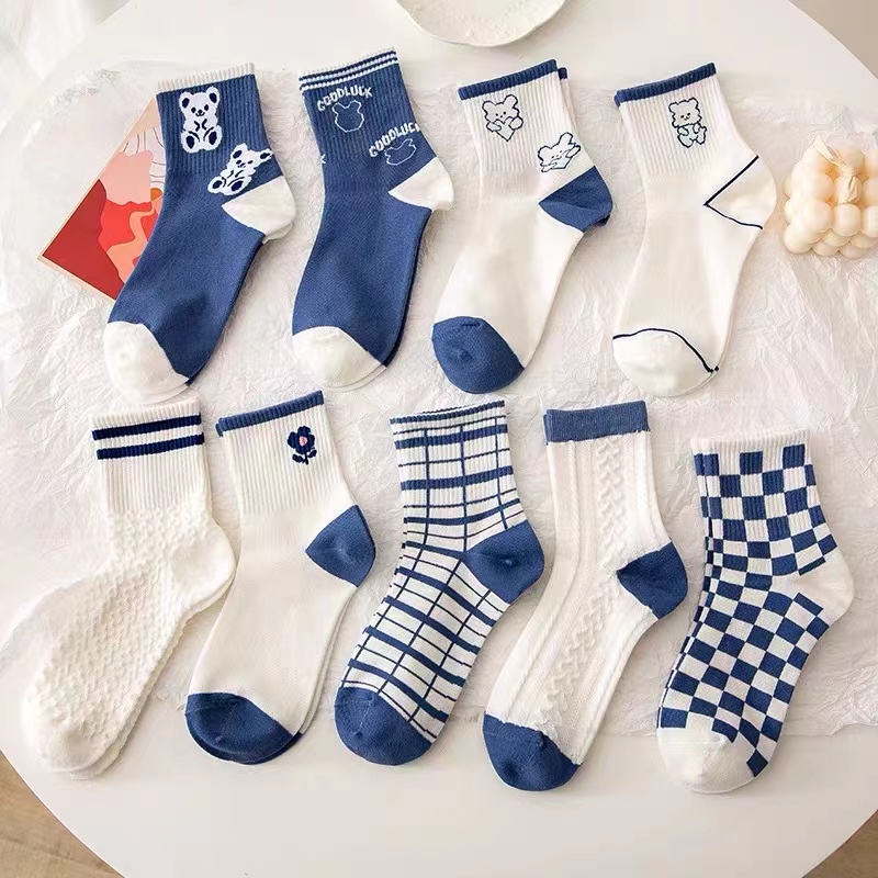 [5 pairs/pack]Cute Socks Cotton Women Socks soft socks cute socks tube ...