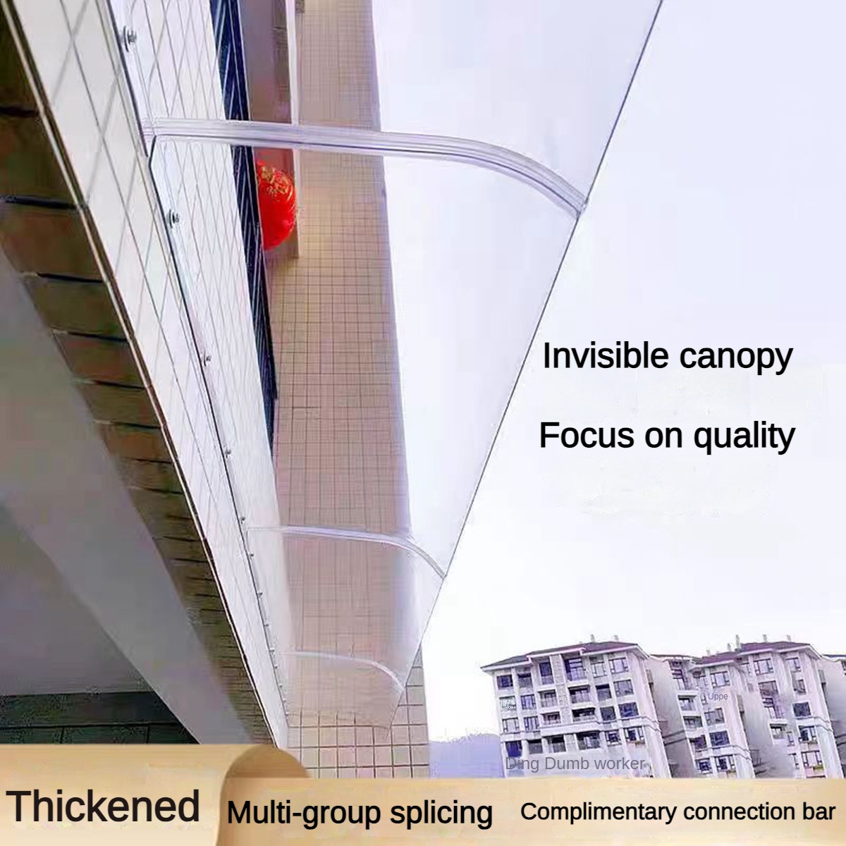 Balcony Rain Cover Outdoor Canopy Transparent Canopy Unsupported Eaves ...