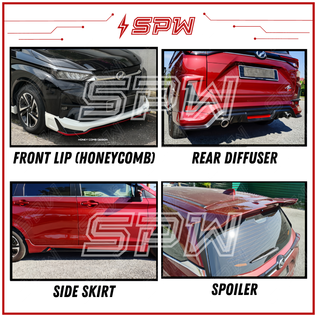 Perodua Alza (2022-2025) D68 Bodykit Drive 68 Front Bumper Lip Rear ...