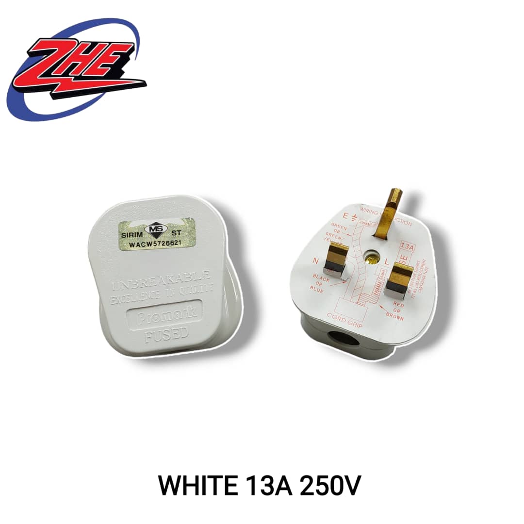 PROMARK 13A 3 PIN PLUG TOP SIRIM APPROVED UK PLUG TOP / KEPALA PLUG ...