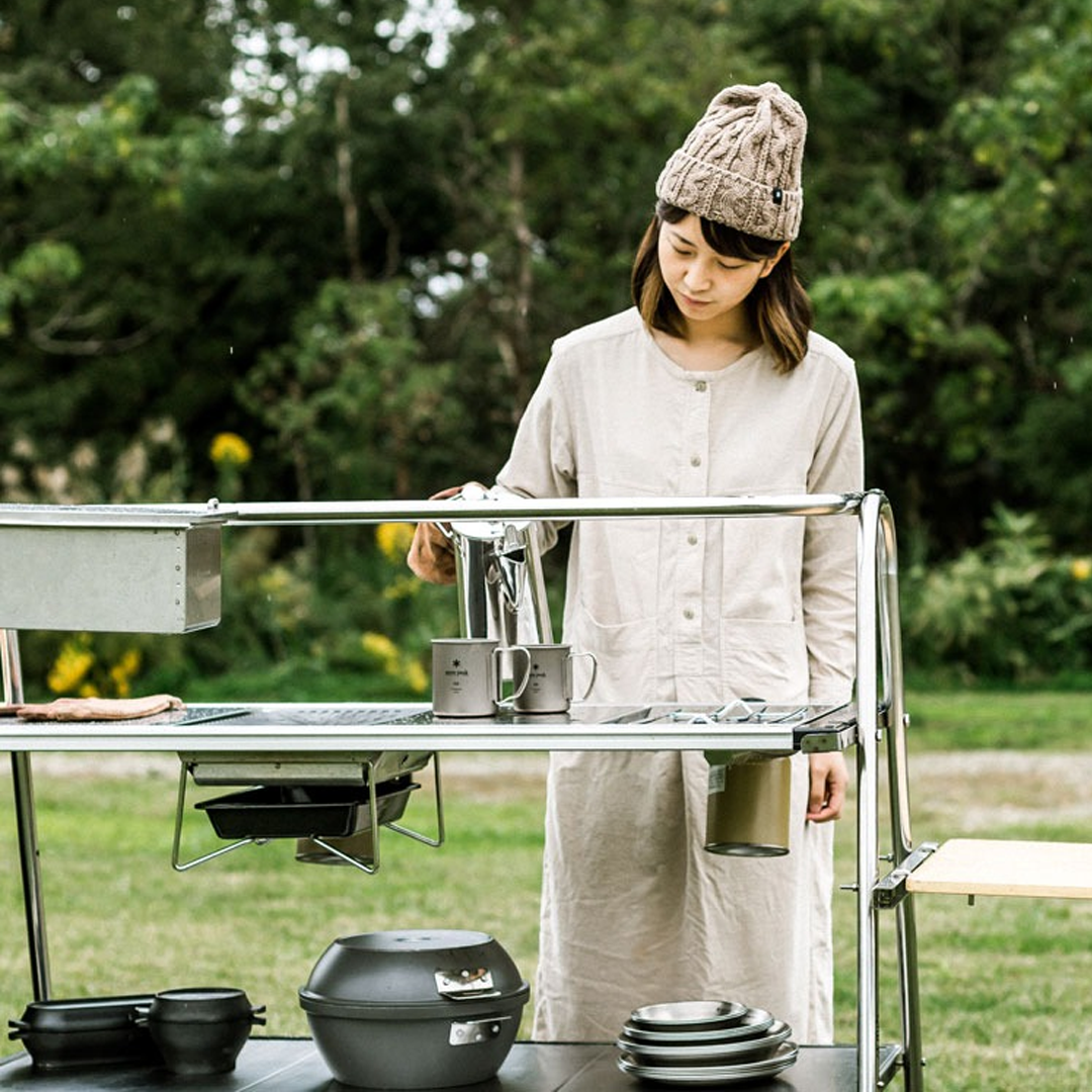 Snow Peak Stainless Kitchen Table - Outdoor Meja Camping Table | Shopee ...