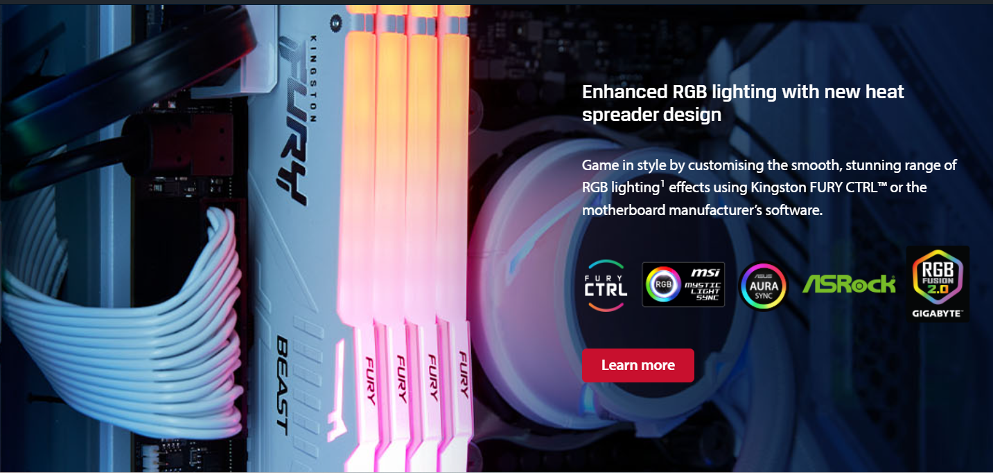 Kingston FURY BEAST RGB AMD EXPO DDR5 32GB 16GB 8GB 6000MHZ 5600MHZ ...