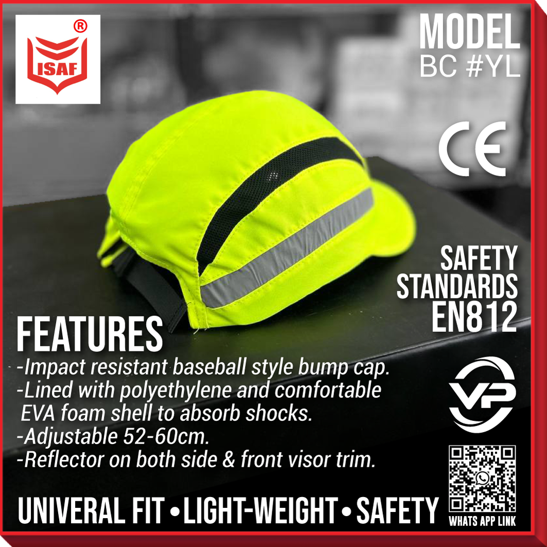 ISAF UNIVERSAL FIT BUMP CAP REFLECTOR HI-VIZ PROTECTIVE CAP CE ...