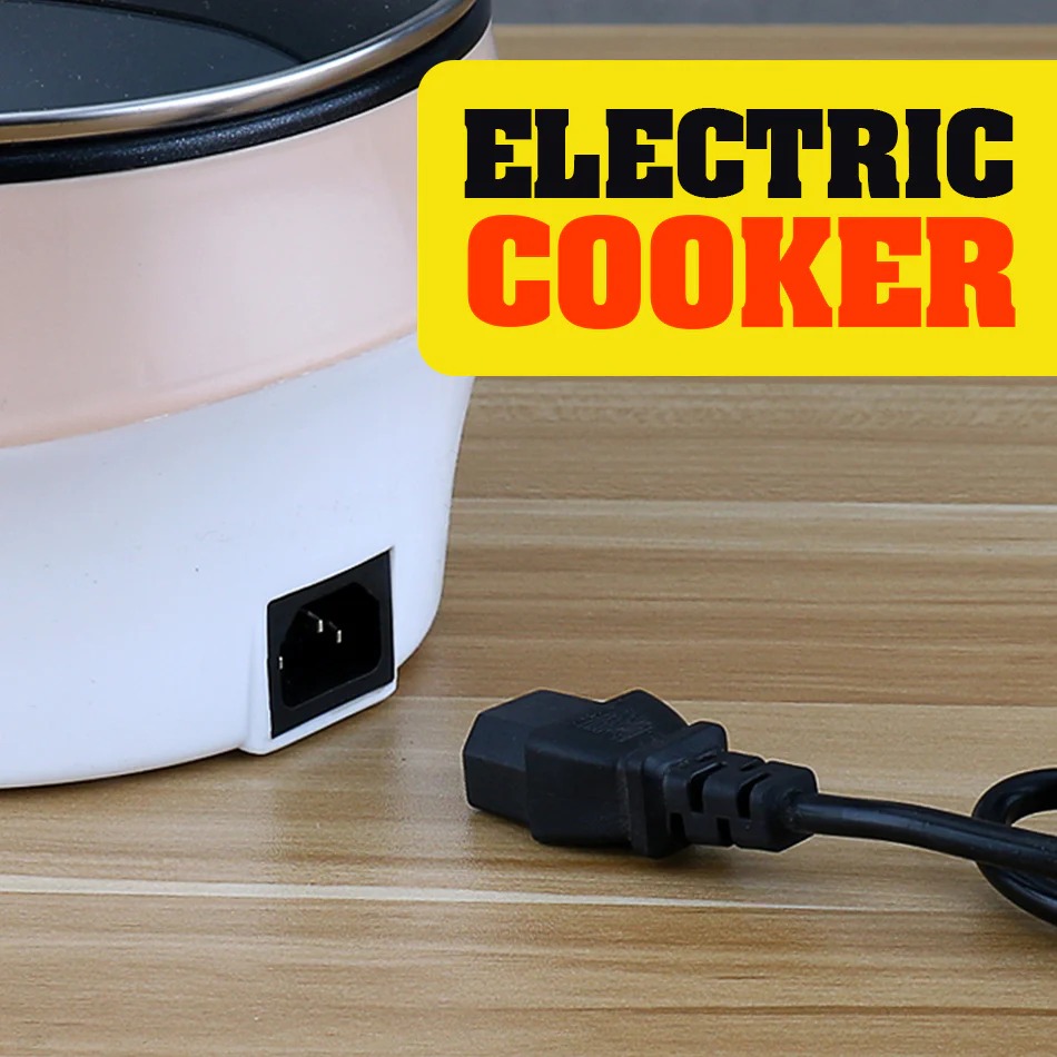🔥Non Stick🔥 3 pin plug Electric Cooker Multifunction Frying Pan Mini ...