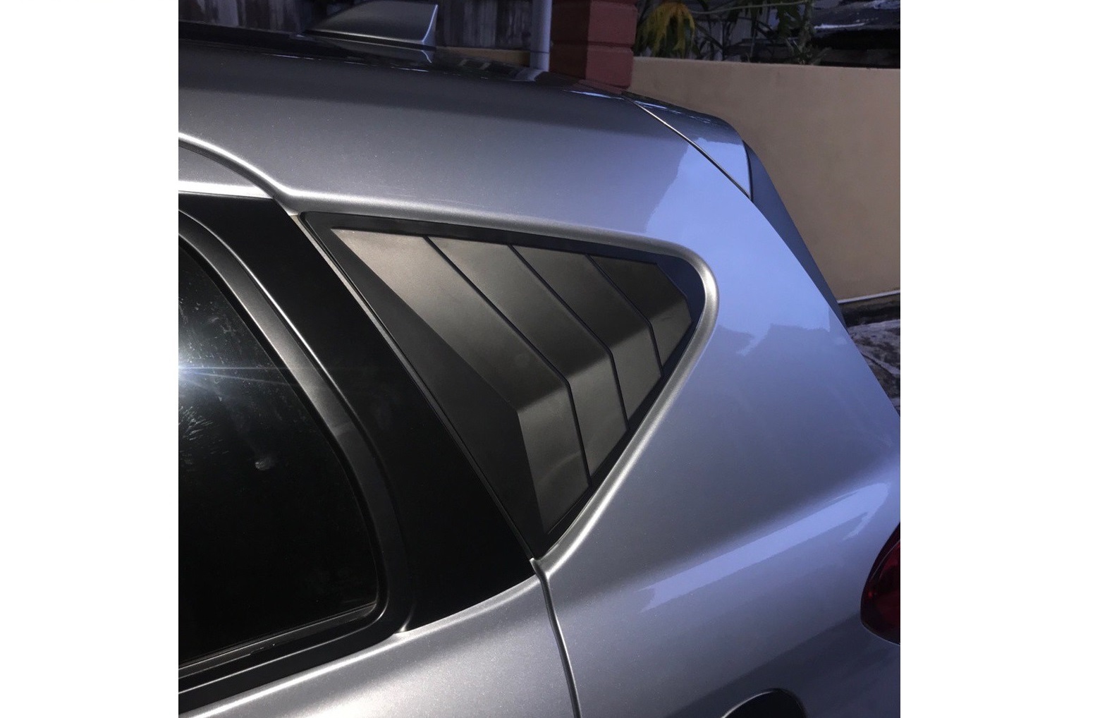Perodua Myvi Window Cover Mustang Shark Fin Sport Style Matte Black ...