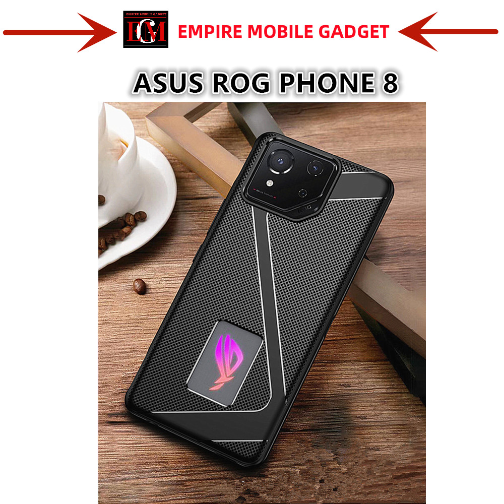 Asus ROG Phone 2 / ROG 5 / ROG 6 6D / ROG 7 / ROG 8 8PRO Soft TPU Silicone Bumper Gaming Back ...