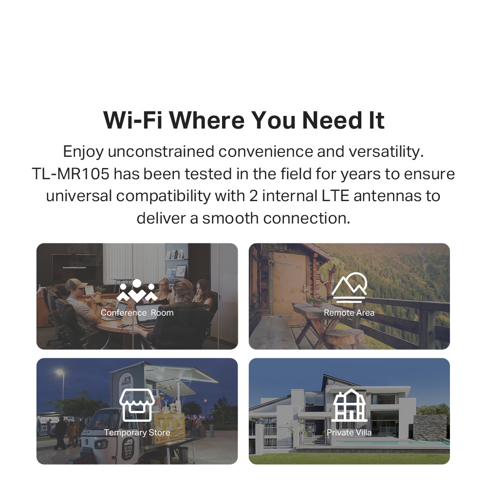 TP-LINK TL-MR105 MR105 300Mbps Wireless N 4G LTE Router Plug a SIM card ...